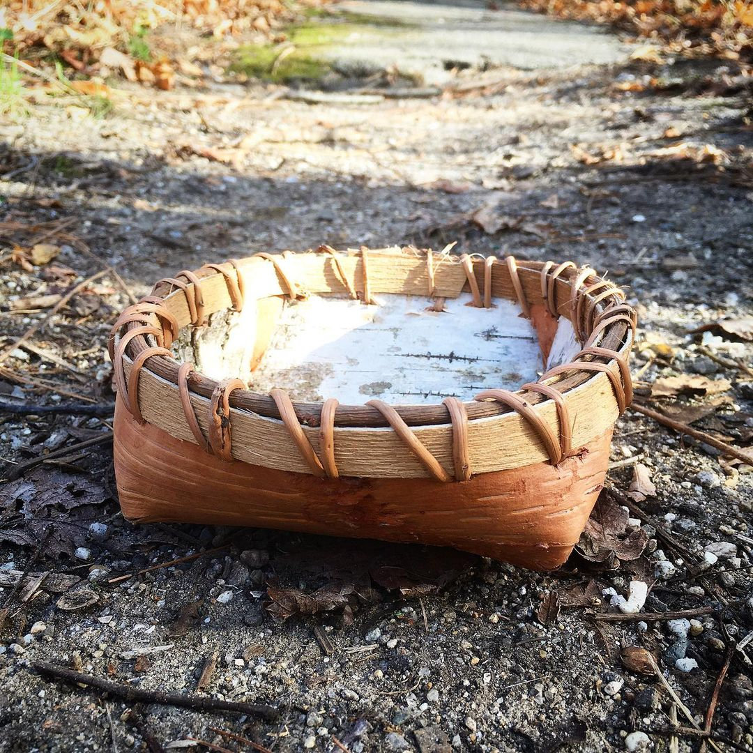 Folded Birch Bark Baskets